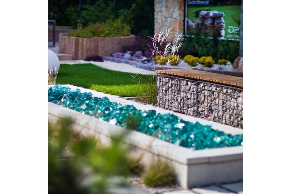 Ocean Blue Üvegszikla, Óceán kék (8-15 cm) (1000 kg)