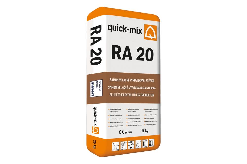 RA 20 önterülő aljzatkiegyenlítő, szürke, quick-mix (25 kg)