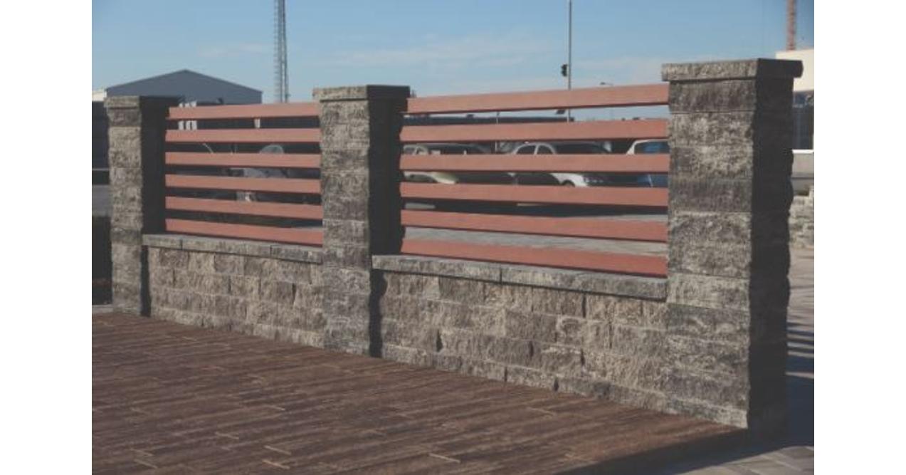 Avangard Kerítésrendszer, oszlopelem, antracit-fehér árnyalt, viastein ...